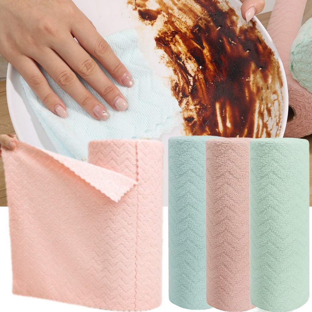 30Pcs Reusable Micron Fiber No Linting Cleaning Rags Multipurpose Hand ...