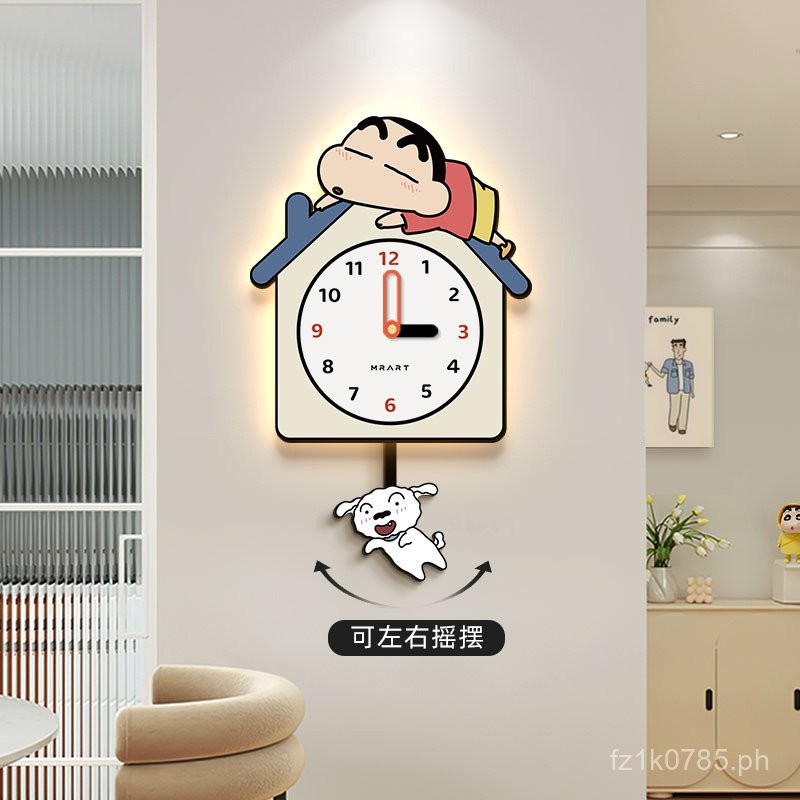 Clock New Creative Wall Clock Living Room Hanging Pendulum Clock ...