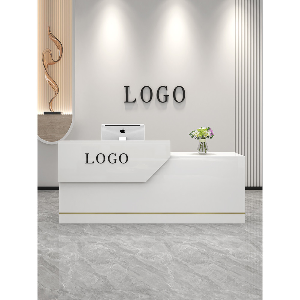 Barber Shop Front Desk Cashier Simple Company Reception Desk Clothing ...