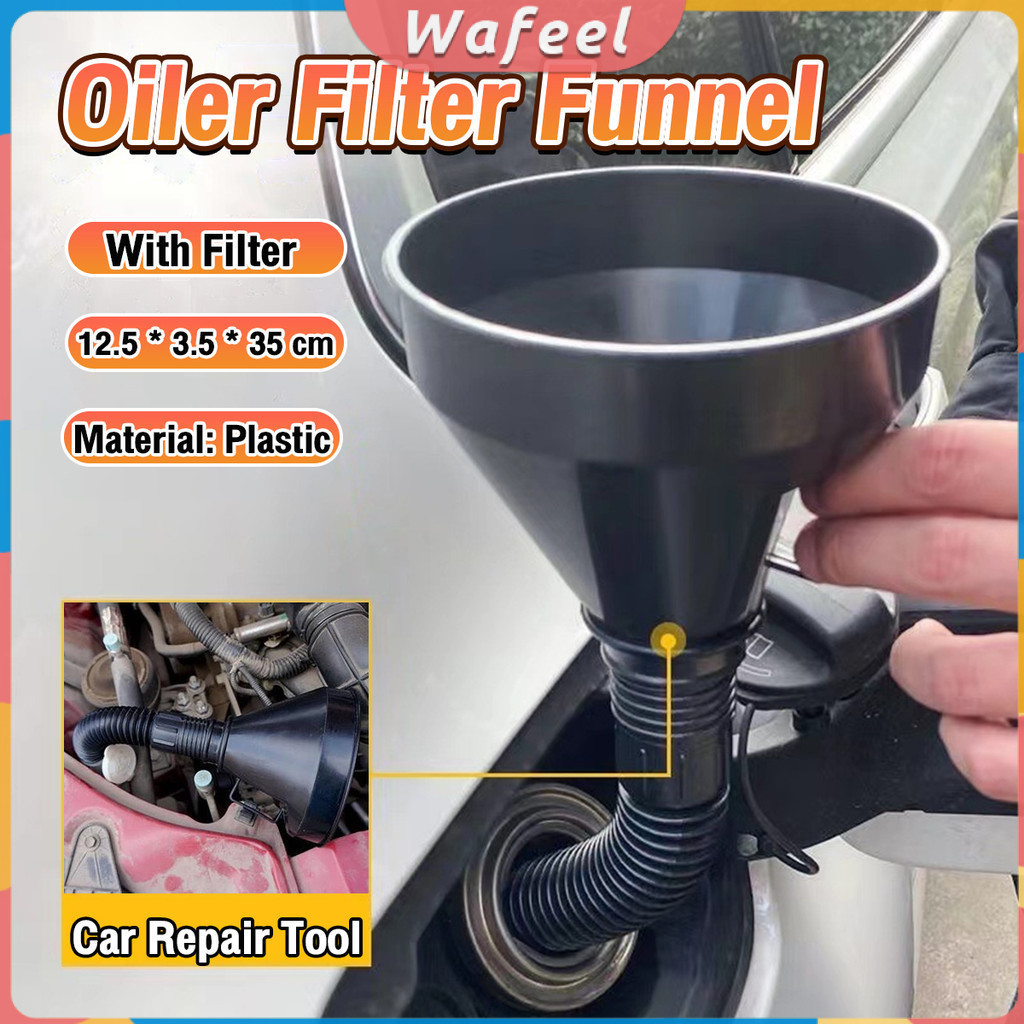 W.A. Oiler Filter Funnel Car Motorcycle Refueling Longer Filter Funnel ...
