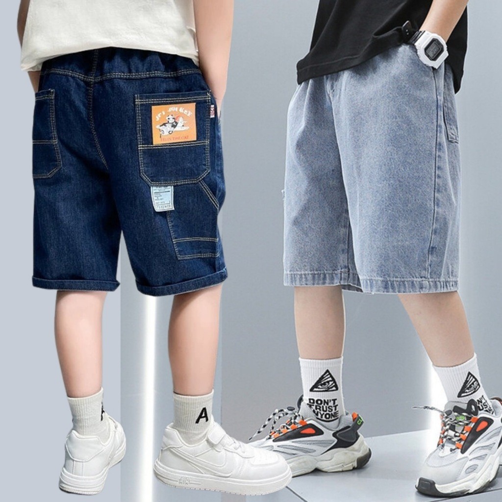 New Arrival Short for Kids Boys Korean Style Plain Soft Denim Maong ...