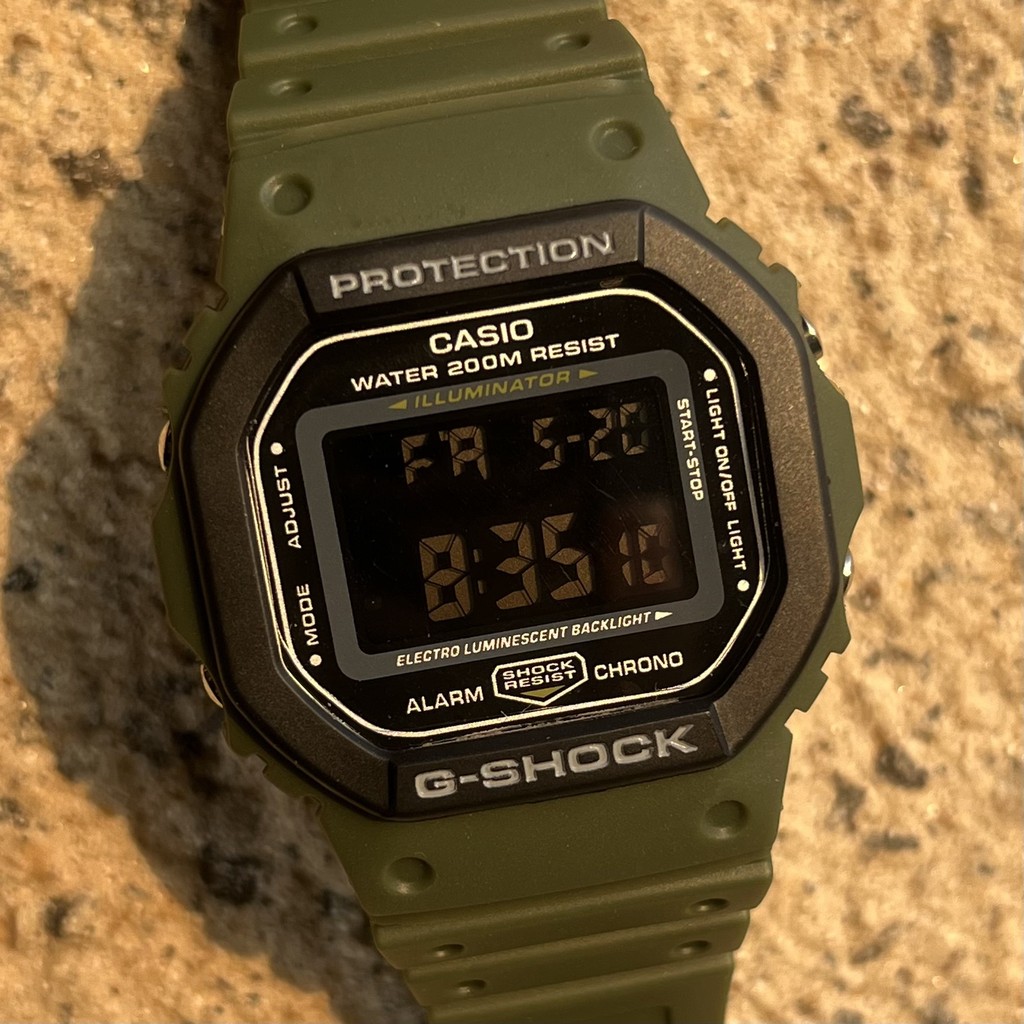 g-shock Dw-5600 Army Green Sports Watch Dw5610 Unisex Waterproof sports ...