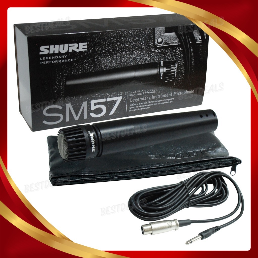 SM57 Cardioid Dynamic Microphone w/pouch | Shopee Philippines