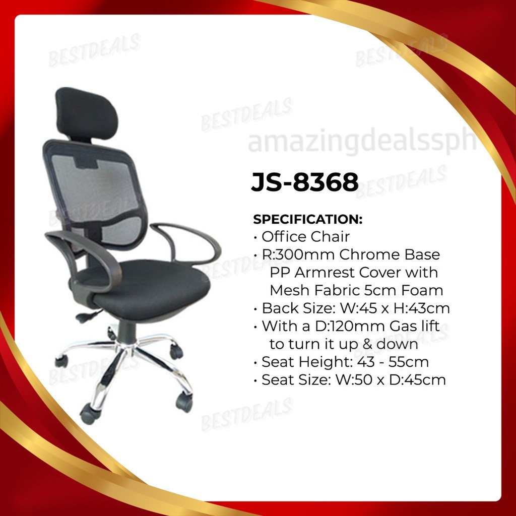 **JS-8368 Jersey Office Chair | Shopee Philippines