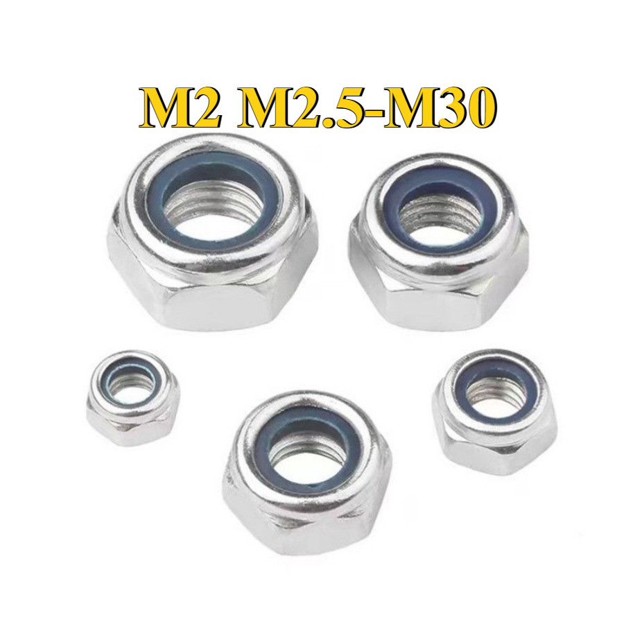 M2/M2.5-M30 Stainless steel 304 Lock Nut / Self-Locking Nut / Lock nut ...