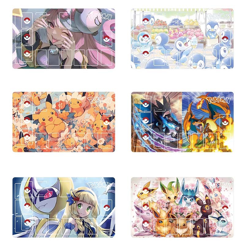 60x35x0.2cm Anime Pokemon GAME PTCG Dedicated DIY Card Playmat Battle ...