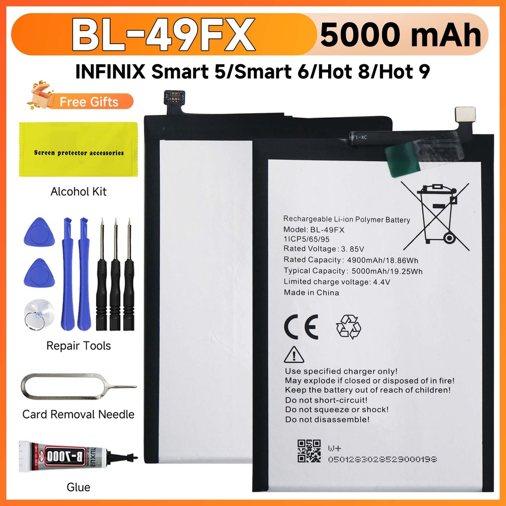 For Infinix Smart 5 / Smart 6 / Hot 8 / Hot 8 Lite / Hot 9 Battery BL ...