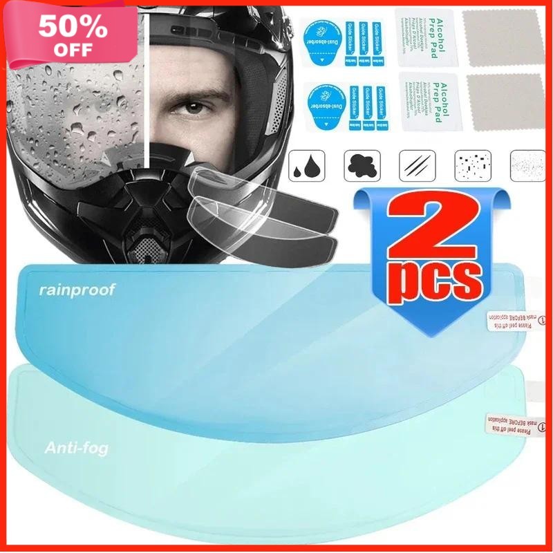 Universal Helmet Clear Rainproof Film Anti-Fog Film Helmet Lens Nano ...