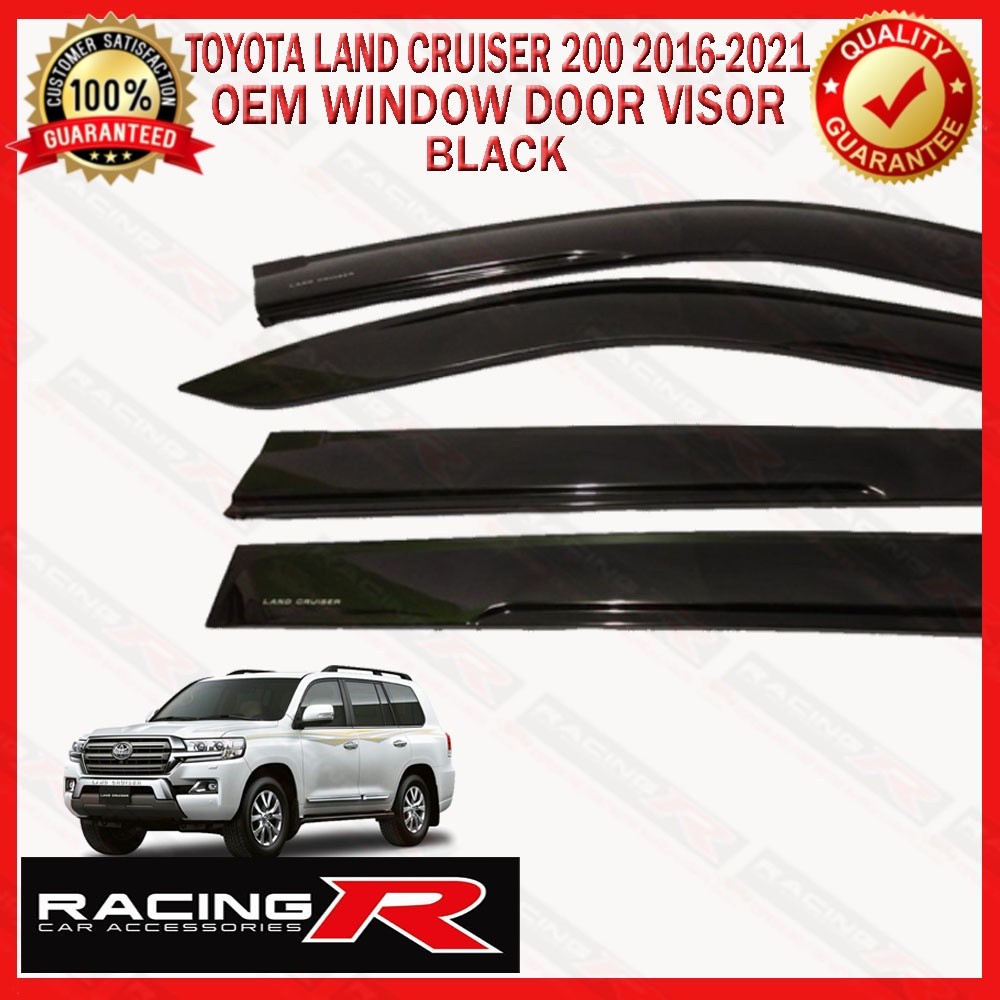 Land Cruiser 200 2016 - 2021 OEM Window Door Visor Black / Rain / Sun ...
