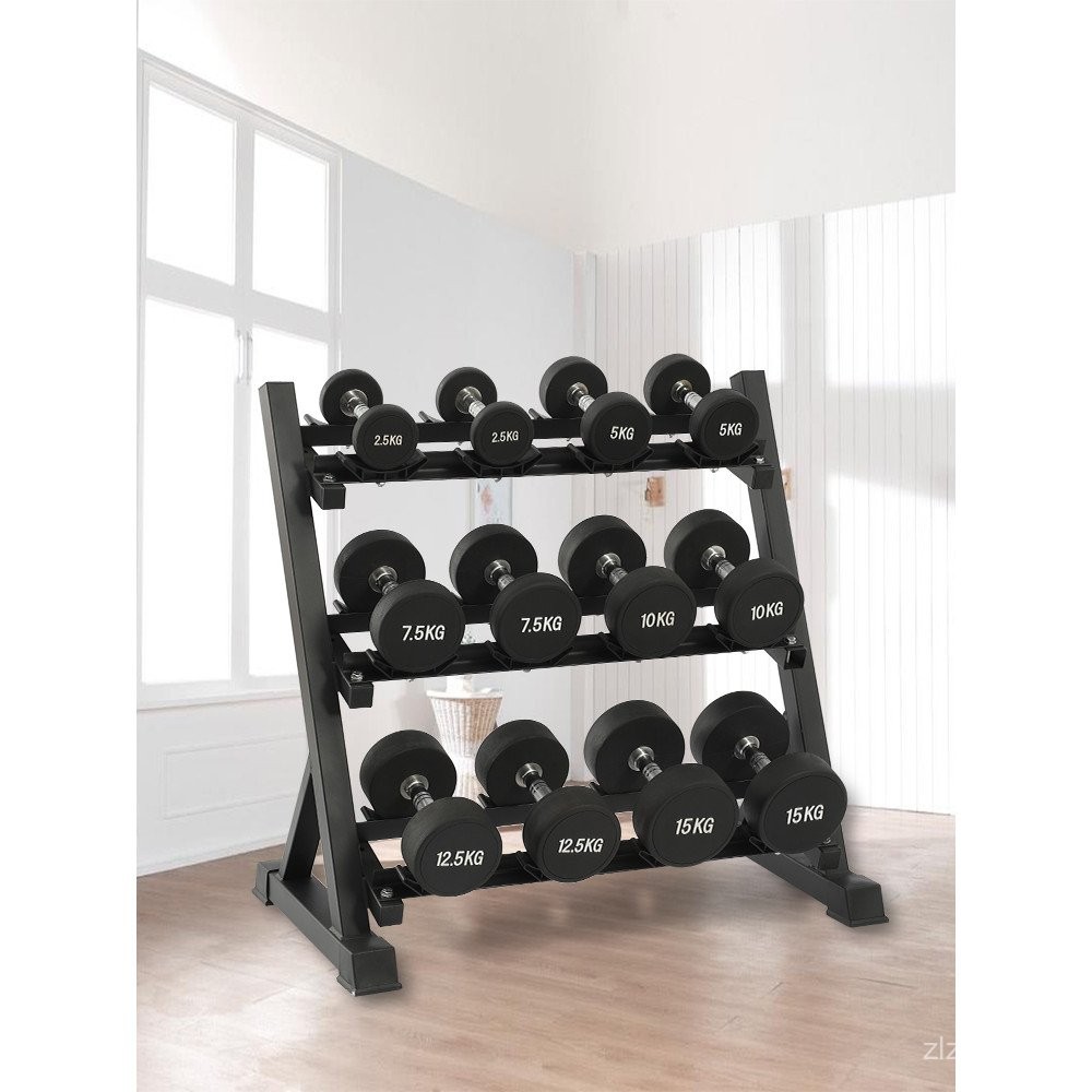 8Pair of Dumbbell Racks Fixed Dumbbell Combination Set for Home Fitness ...