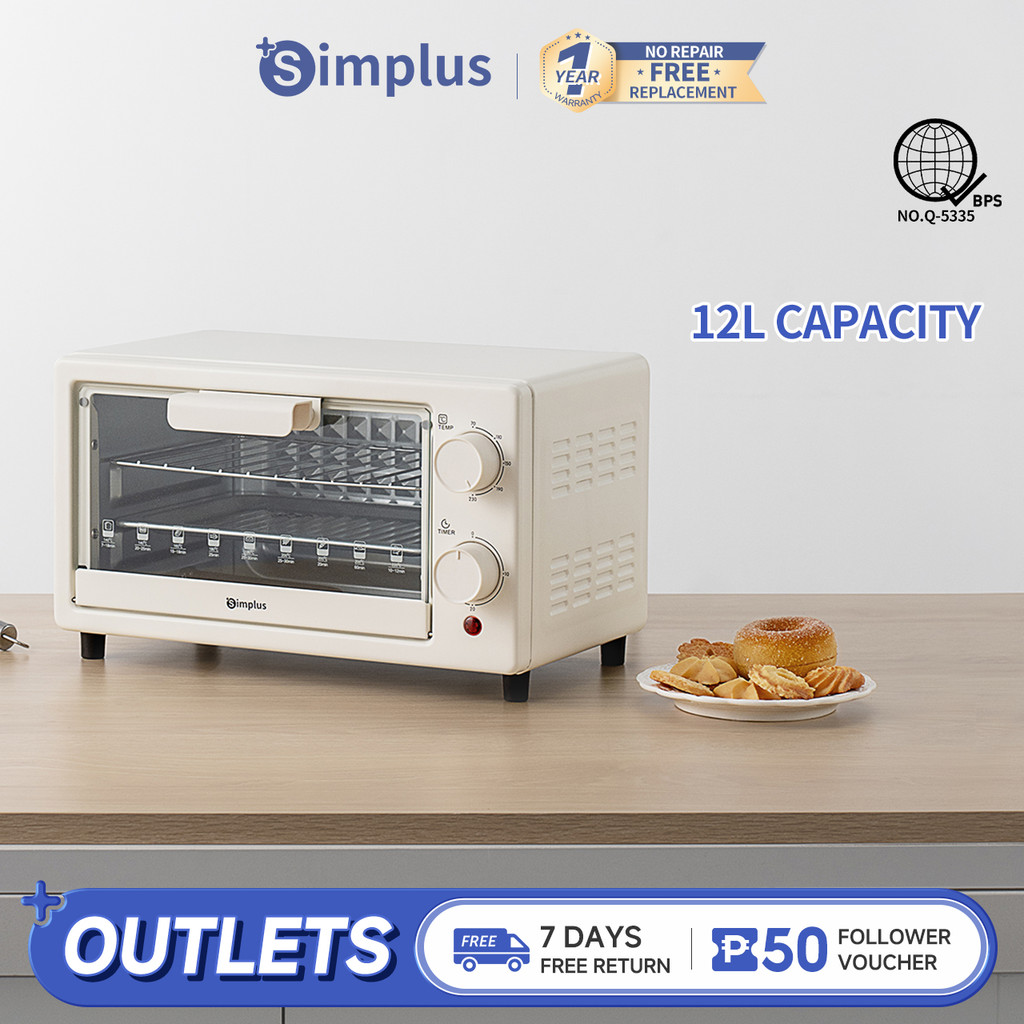 Simplus 12L Electric Oven for Baking Multifunctional Oven Toaster Household Countertop Oven ...