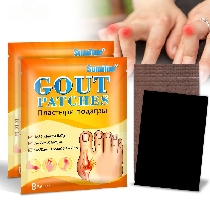 8pcs Gout Treatment Patch Finger Toe Bunion Pain Relief Medical Plaster ...