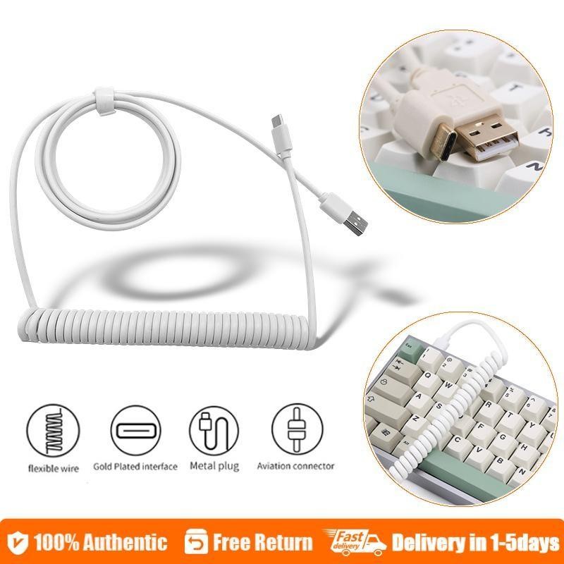 New Mechanical Keyboard Custom Coiled Cable Wire GH60 Aviator USB Type ...