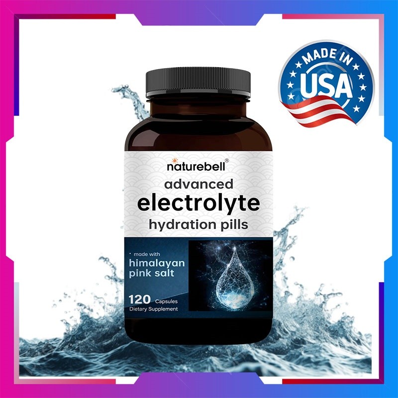 Naturebell Advanced Electrolyte Capsules | Salt Pills with Electrolytes ...