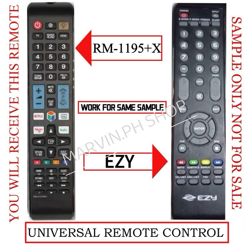 Ready to use 100% Work Universal remote control for EZY led smart tv ...