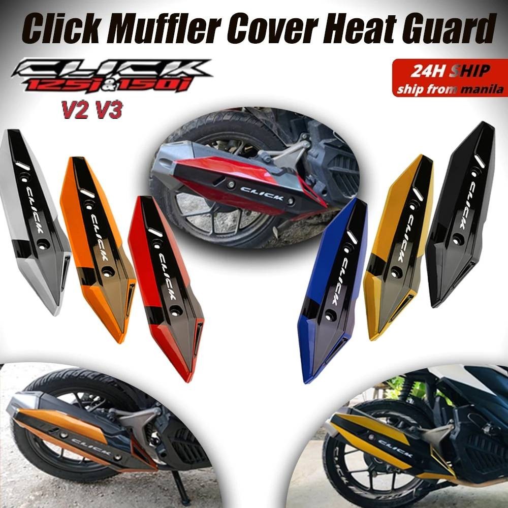 Honda Click V2 V3 125i 150i Heat Guard Muffler Cover Game Charger Color ...