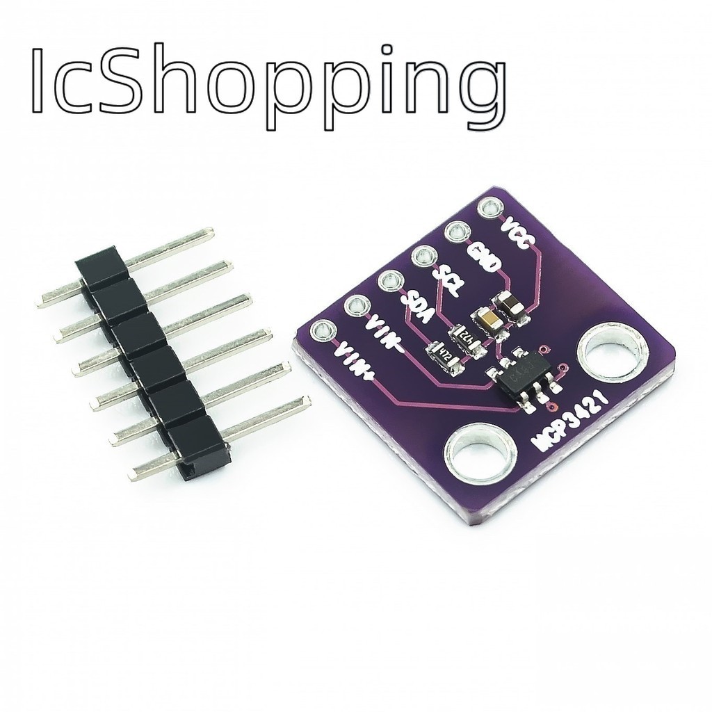 MCP3421 I2C SOT23-6 delta-sigma ADC Evaluation Module Board For PICkit ...