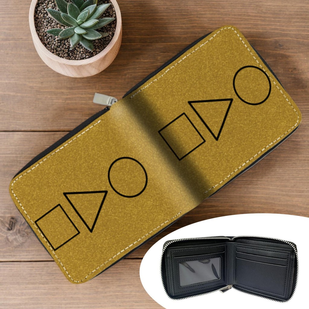 SQUID GAME Coin Purse Holder Popular Korean Drama Bifold Wallet with ...