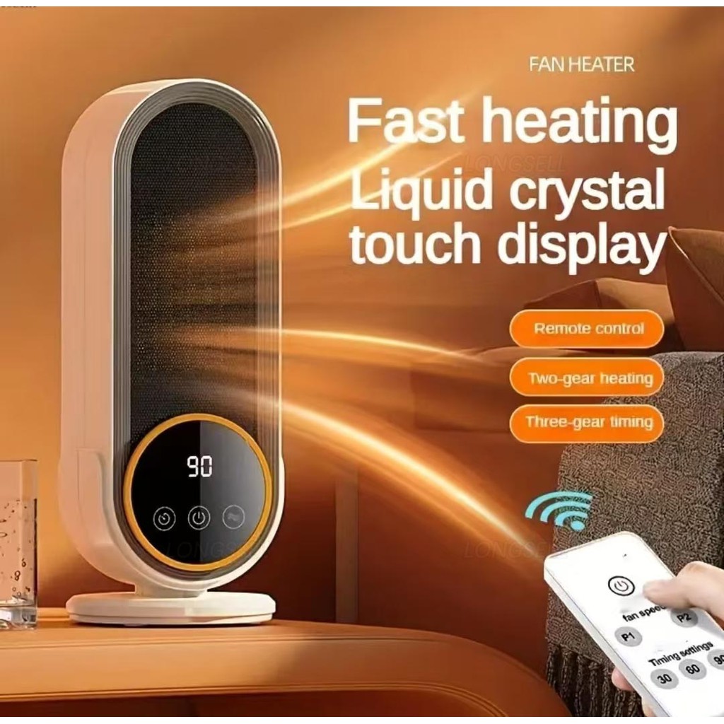 Portable Heater 1200W Electric Heater Space Heater with Remote Control ...