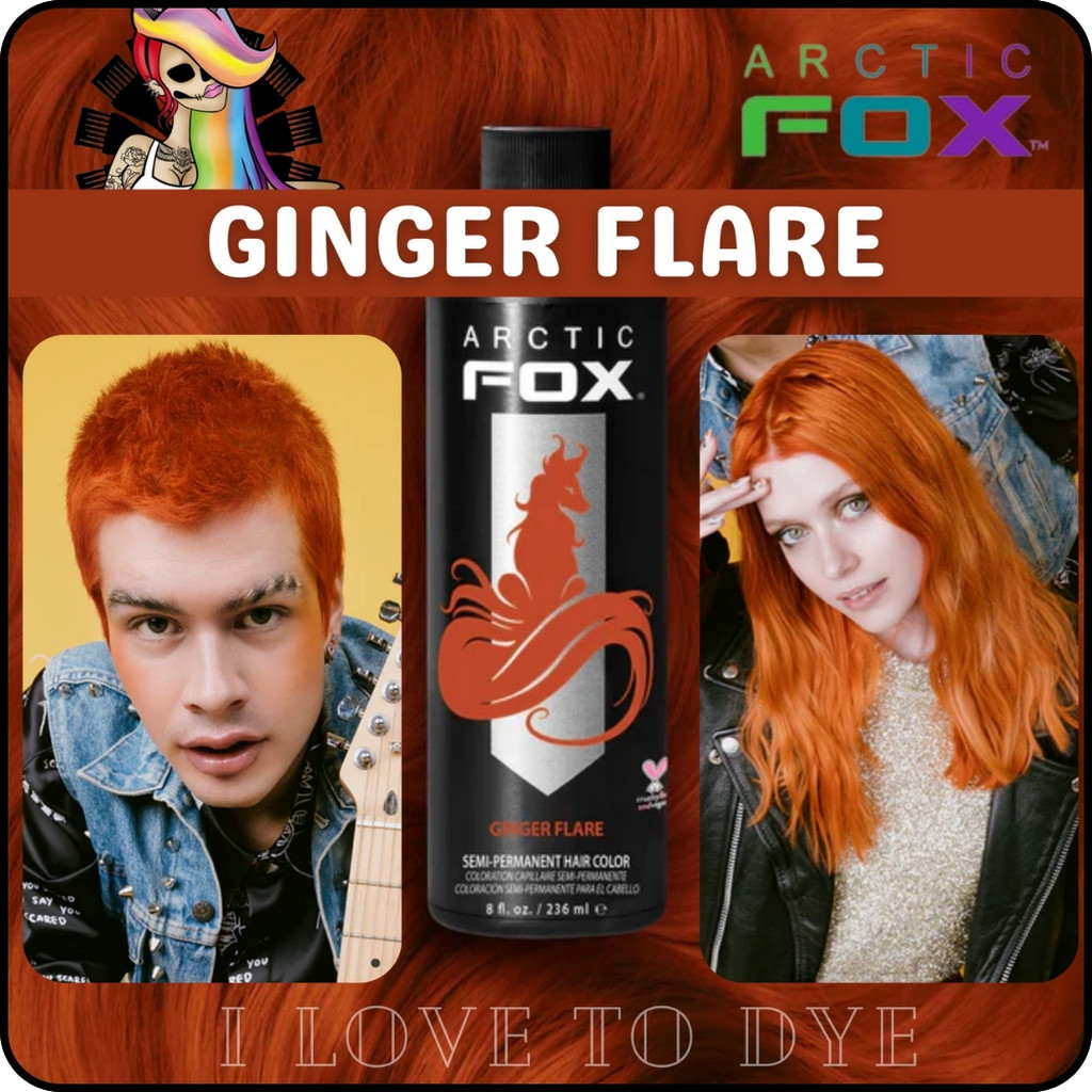 [I Love to Dye] Arctic Fox Ginger Flare Semi Permanent Hair Dye ...