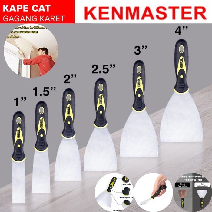 Kape Kapi Scraper Putty Tool for Peeling Walls, Thick Stainless Steel ...