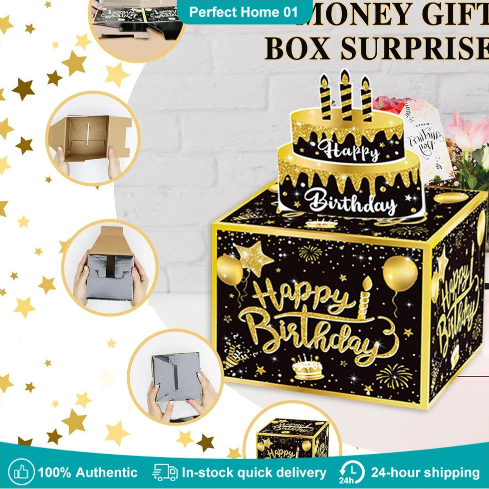 DIY Money Pull Box Gift Pull Money Box For Cash Gifts Birthday Party ...