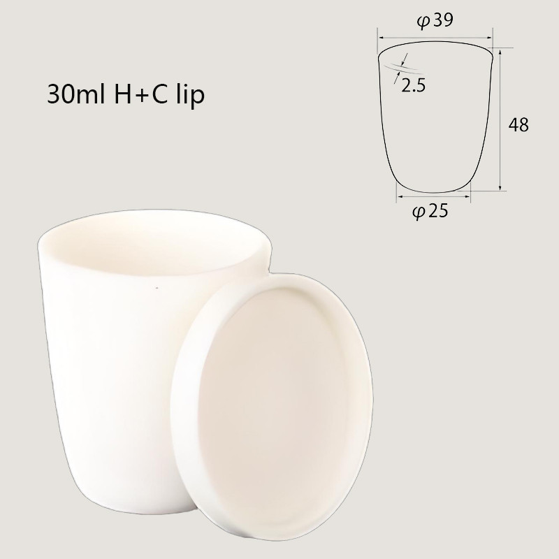 Aluminum Oxide Crucible, Corundum Crucible-25ml, Melting Gold Bowl ...