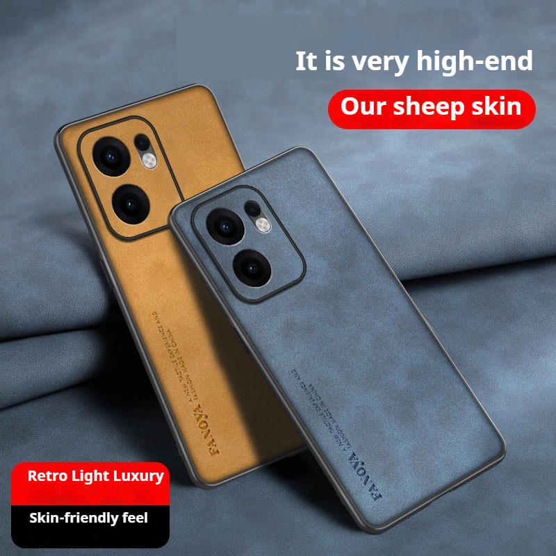 OPPO Reno13 F 5G 2025 Leather Texture Phone Case Sheepskin Leather ...