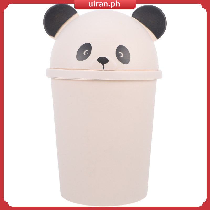 Trash Can with Lid Panda Office Best Outdoor Dog Poop Container Car Toy ...