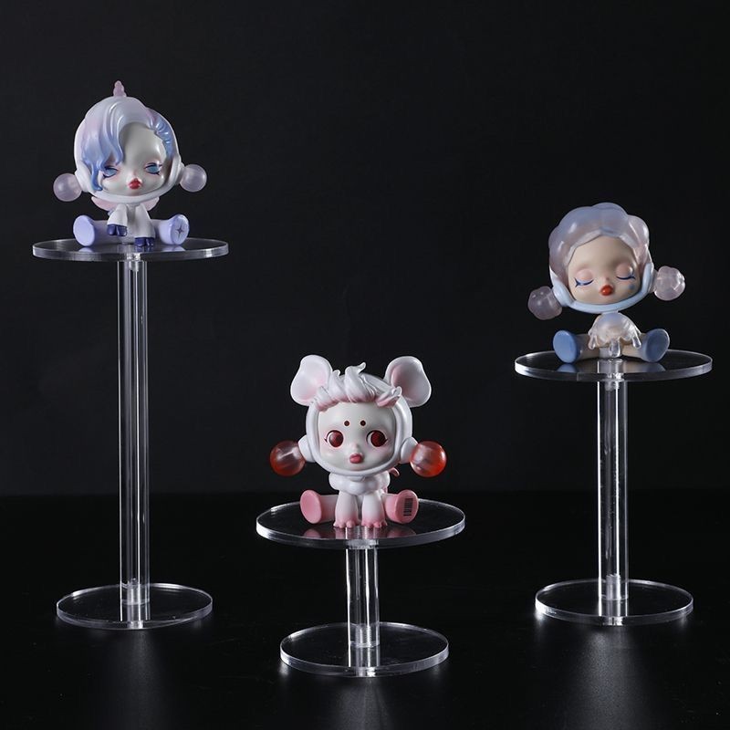 Round Display Stand Transparent Figure Nendoroid Mystery Box Stand ...