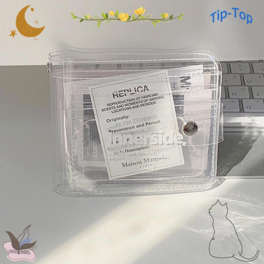 TIP-TOP Transparent Wallets, Waterproof PVC Short Money Bag, Fashion ...