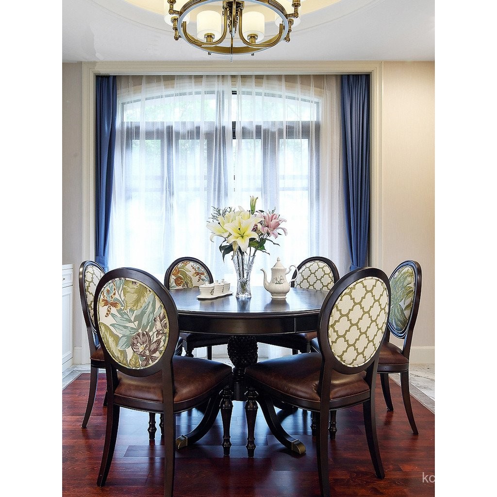 American Country Style Solid Wood Dining Table French Vintage ...