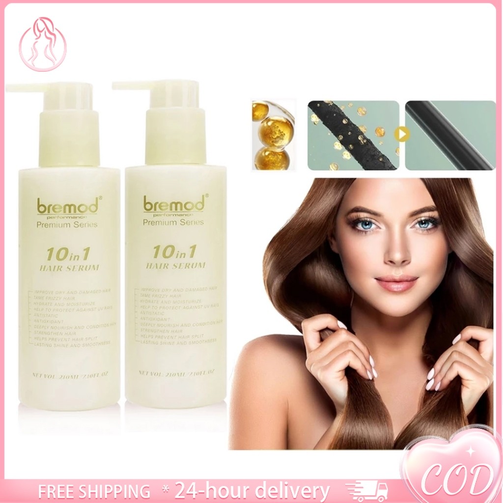 Bremod Premium Hair Serum 10 in 1 Treatment Frizzy Damage Dry Frizzy ...