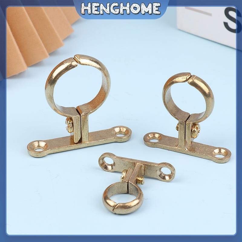 HENGHOME Fit 15 22 28 35 42 54MM OD Brass Pipe Clip Wall Mounted Pipe ...