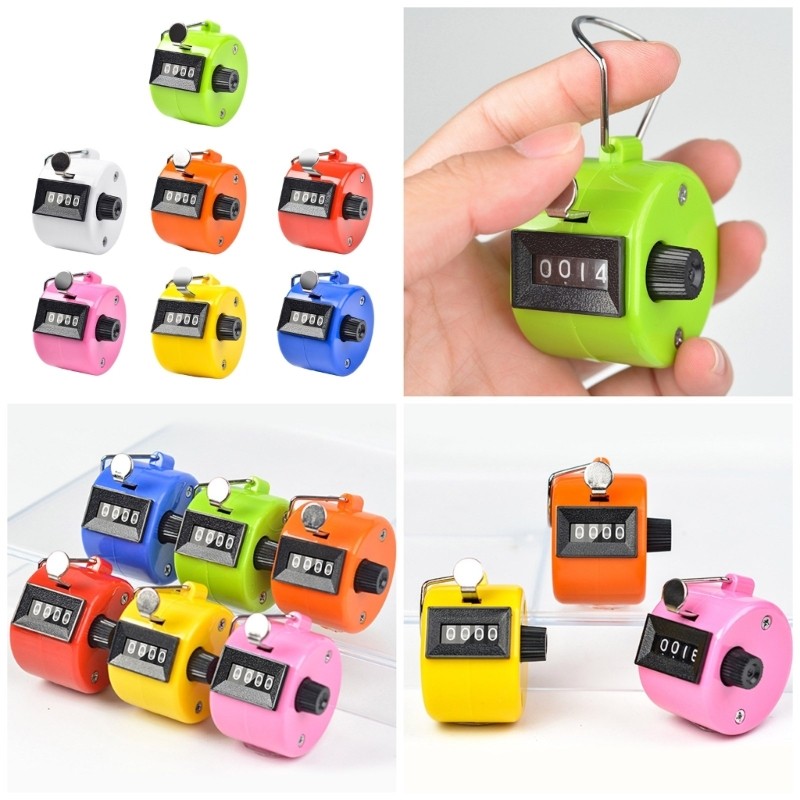 JN 4 Digit Number Count Clickers Hand Mechanical Counters Clickers ...