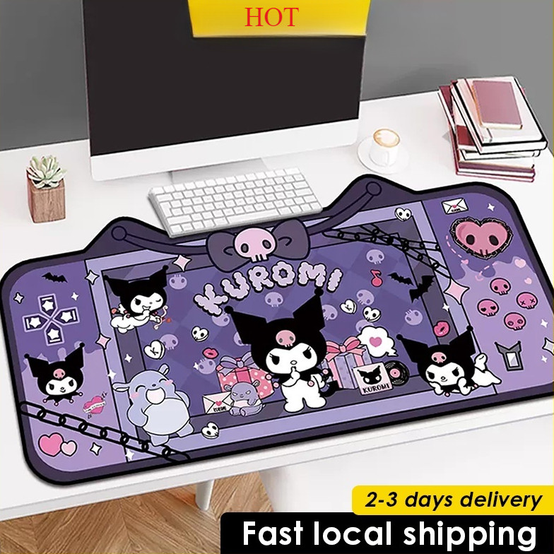 Kuromi Cartoon Mouse Pad Sanrio Cute Girl Office Keyboard Computer ...