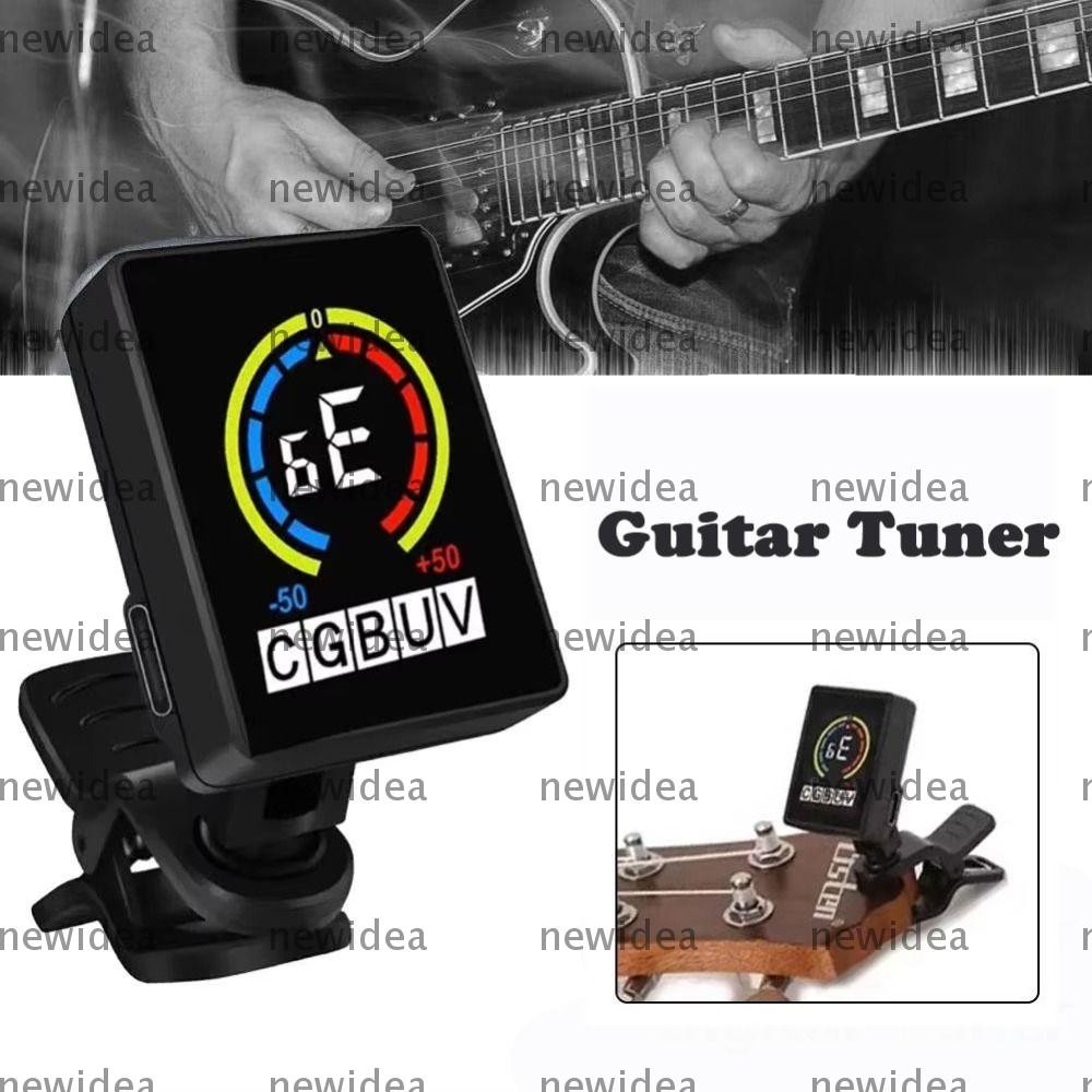 NEWIDEA Guitar Tuner, Tempo Tuner Rechargeable Guitar Electronic Tuner ...