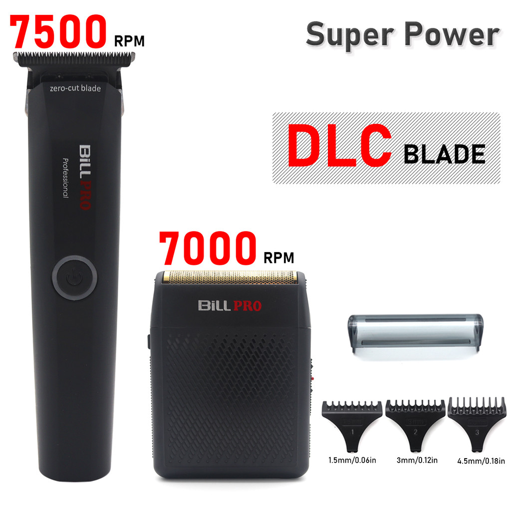 BiLL PRO BL931 BL400 7500RPM DLC CERAMIC Blade Professional Hair ...