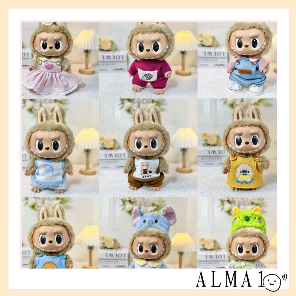 ALMA Labubu Doll Clothes, Labubu Time To Chill Filled Doll Cos Dress ...