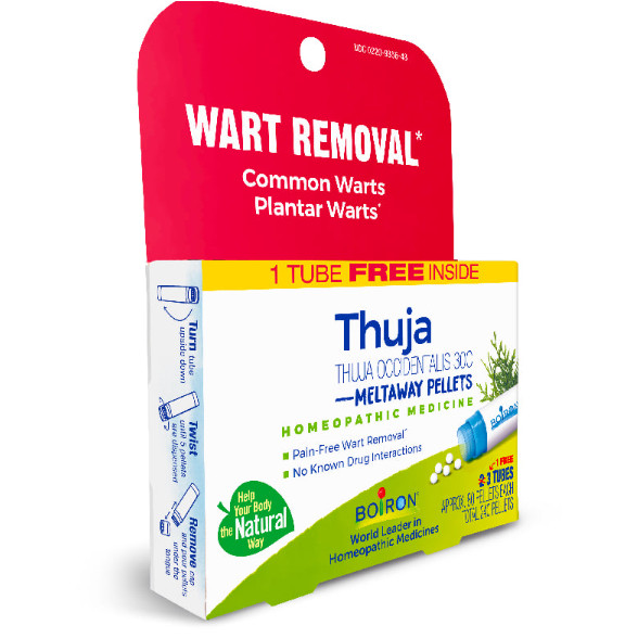 Boiron Thuja Occidentalis 30C Bonus Pack Wart Removal-Common Warts ...
