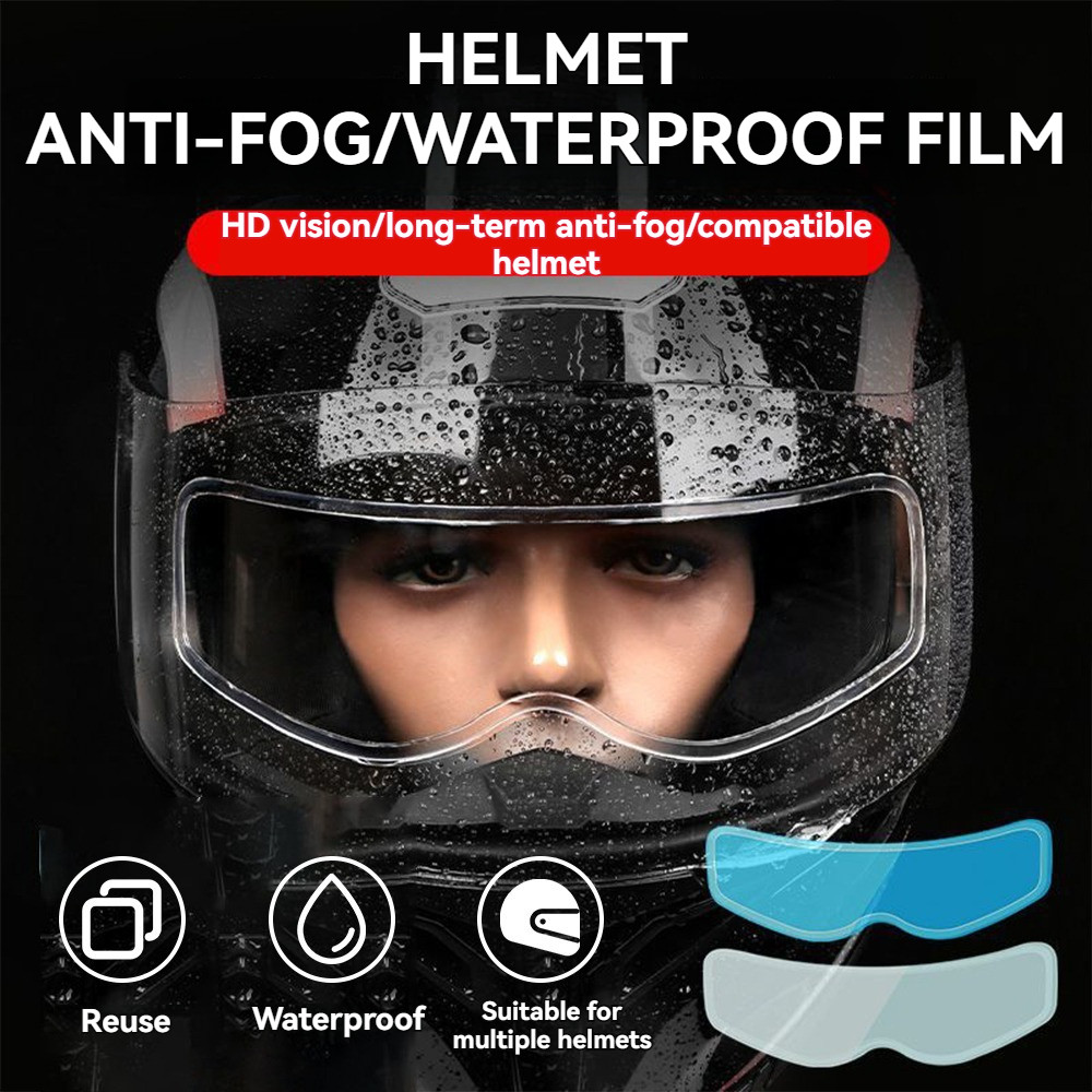 Anti-fog film Motorcycle helmet Waterproof film riding helmet Rainproof ...