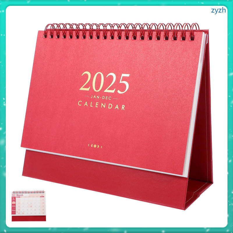 Mini Calendar 2025 Desktop Monthly Planner Small for Decor Aesthetic ...