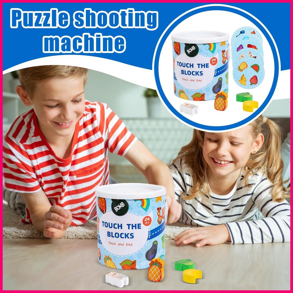 Wood Shape Sorting Box Educational Block Matching Game Family Education ...