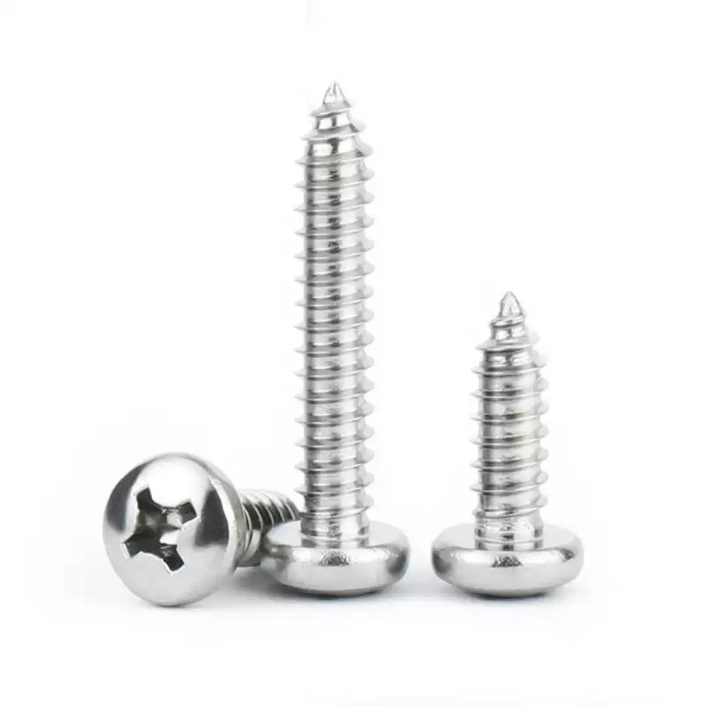 Metal Screw SS304 / Pan Head Self Tapping Screw /Round Head Self ...