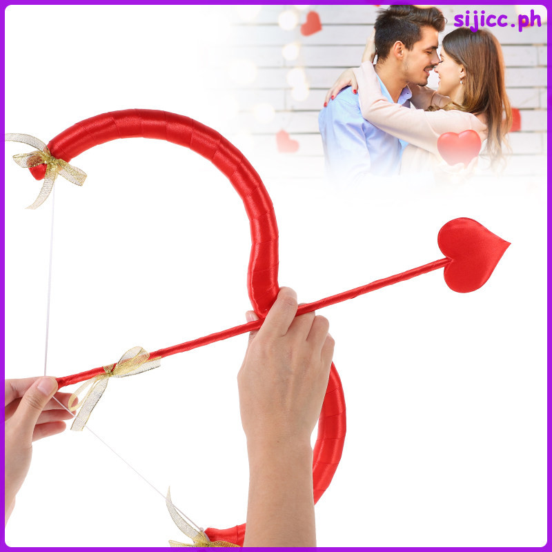 1 Set Cupid Arrow Bow Valentine Cupid Costume Cupid Cosplay Prop Party ...