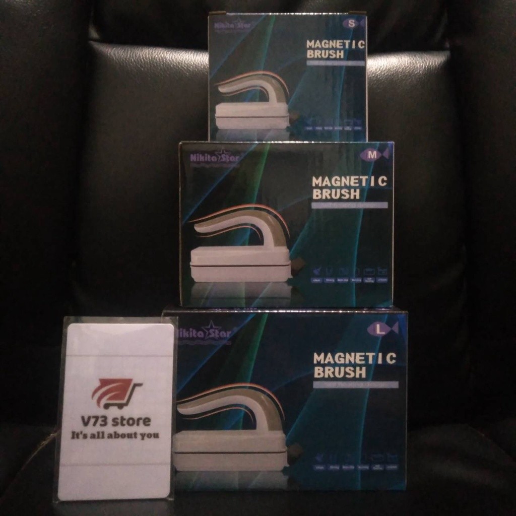 NIKITA STAR MAGNET AQUARIUM GLASS CLEANER FLOATING MAGNETIC BRUSH ...