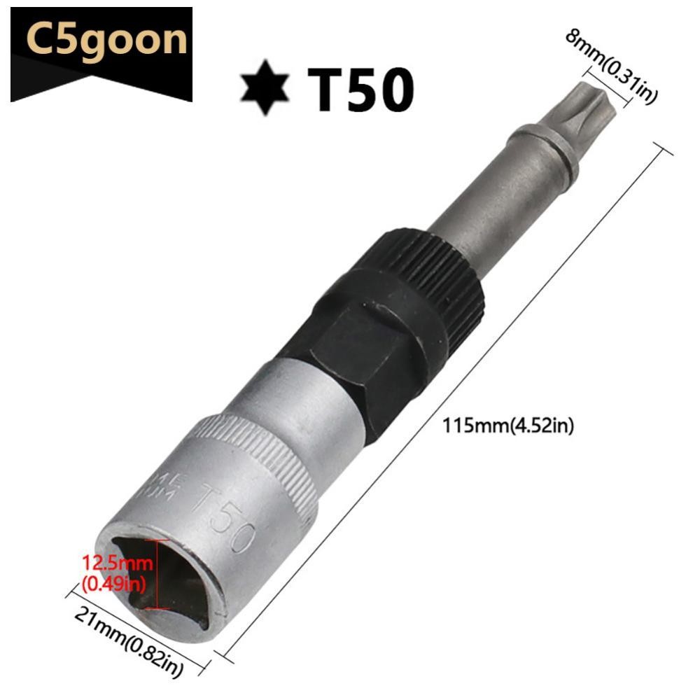 C5GOON T50/M10 33 Teeth Tool Alternator Pulley Center Bolt Remover ...