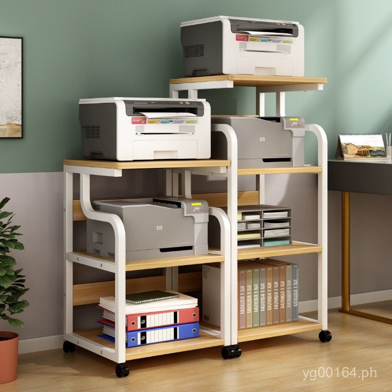Shelf Storage Rack Printer Movable Table Side Multi-Layer Holder Table ...