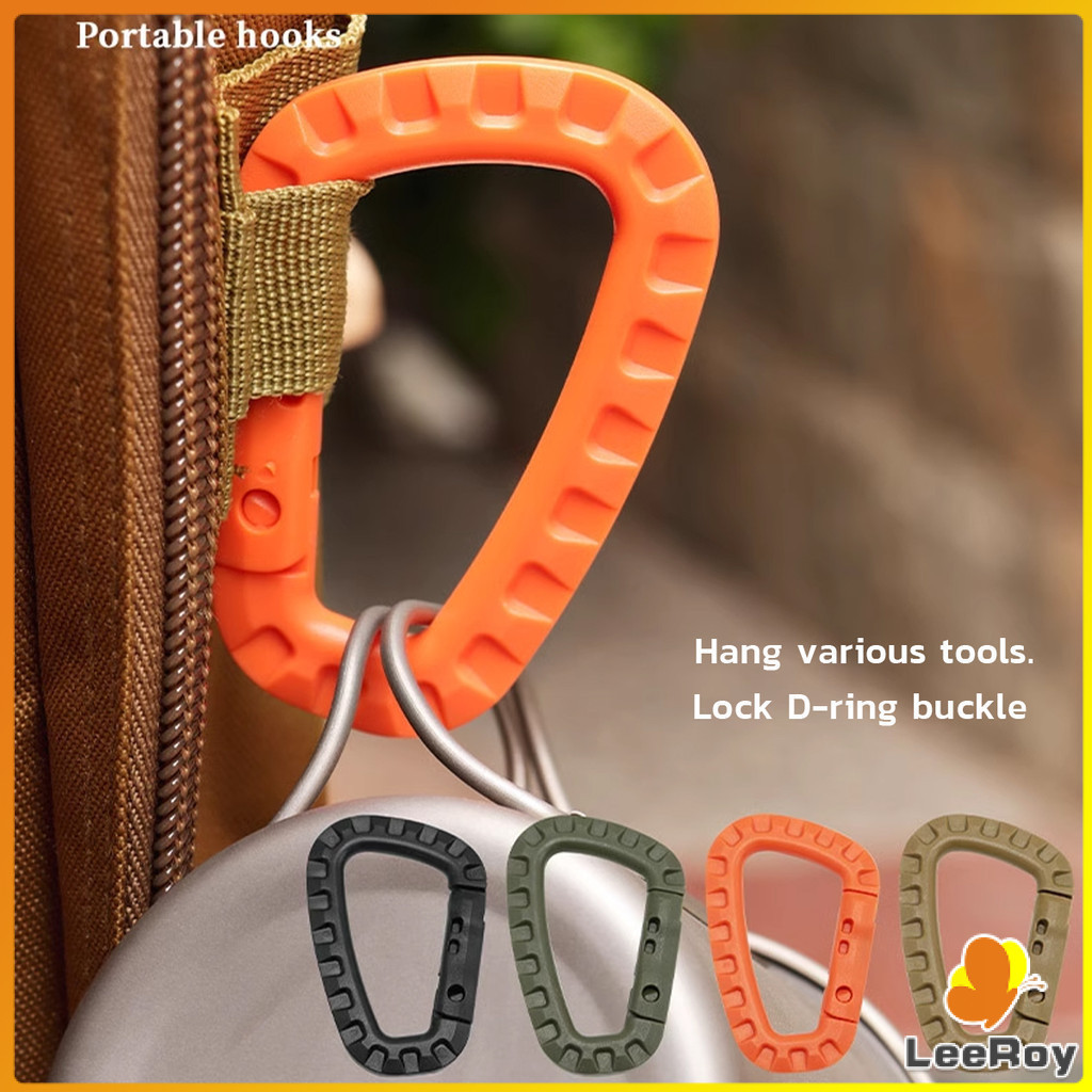 LRY Climbing Carabiner D-Ring Key Chain Clips Hook Camping Plastic ...