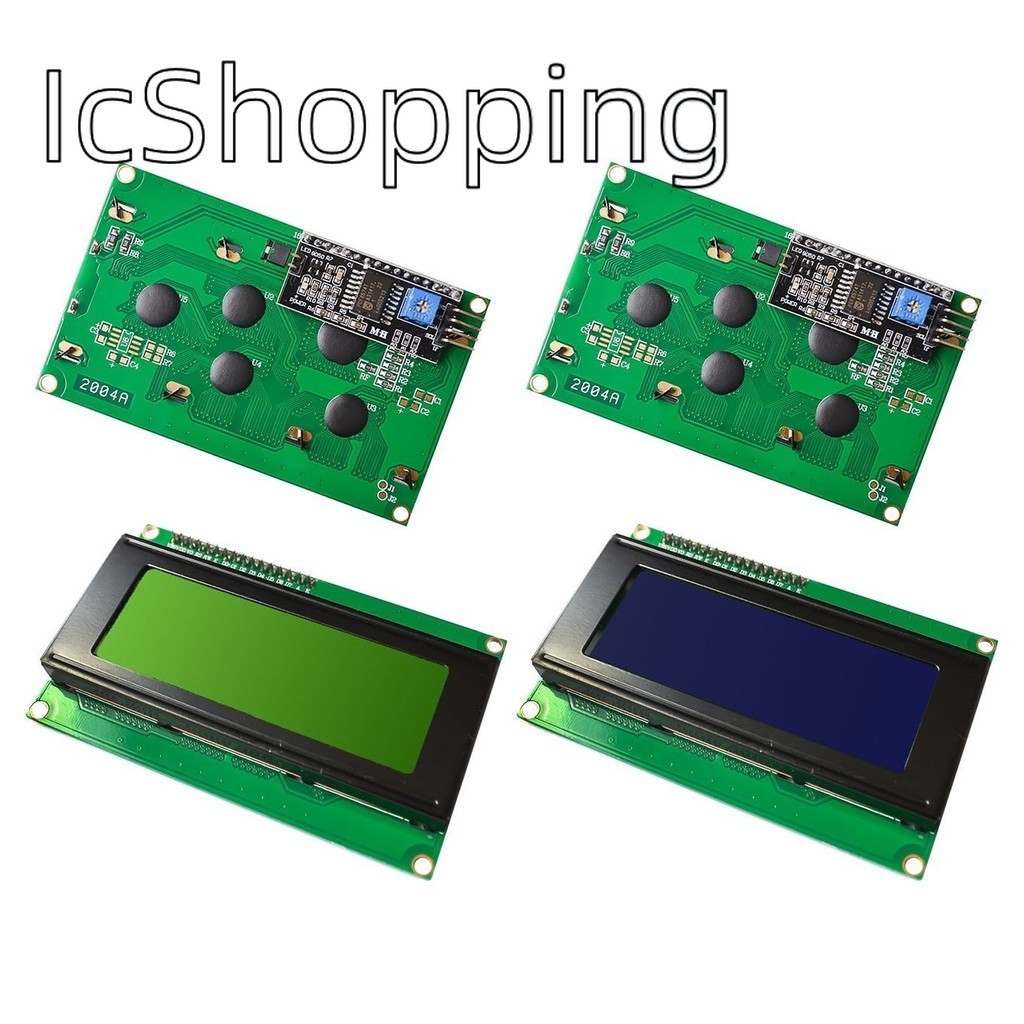 LCD2004+I2C 2004 20x4 2004A Blue/Green screen HD44780 Character LCD /w IIC/I2C Serial Interface ...